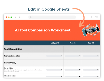 AI Tool Comparison Worksheet