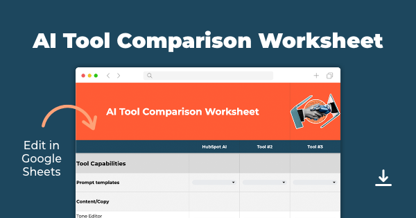 AI Tool Comparison Worksheet